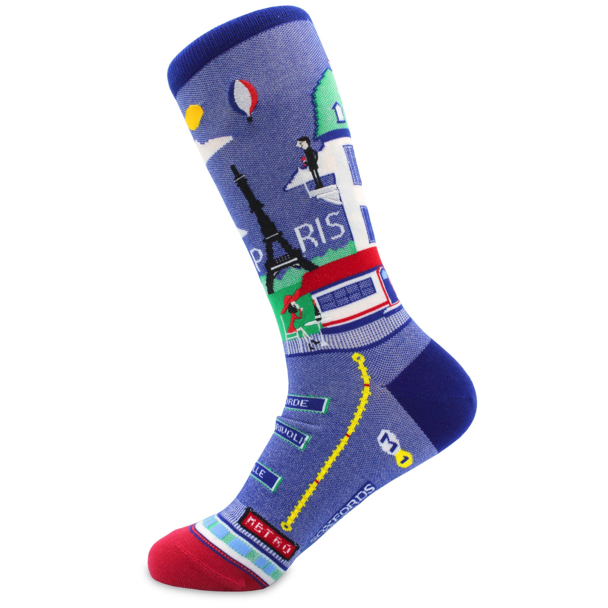 "J’aime Paris!" - Paris Themed Pima Cotton Socks by Soxfords