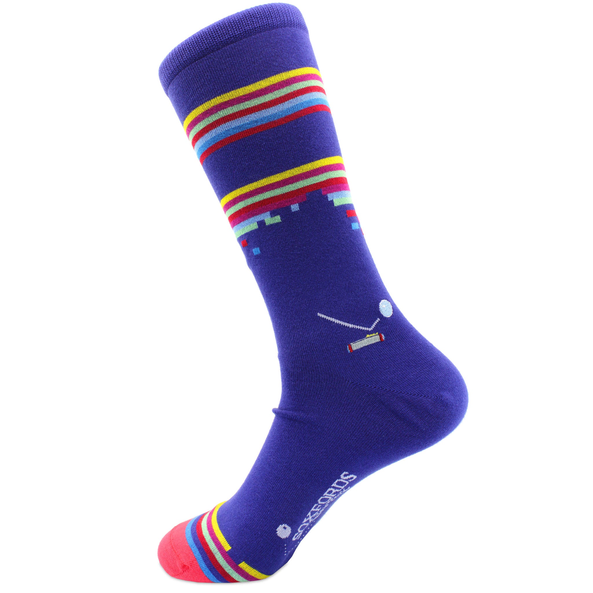 Men's "Brick Breaker" Gaming Themed Socks by Soxfords