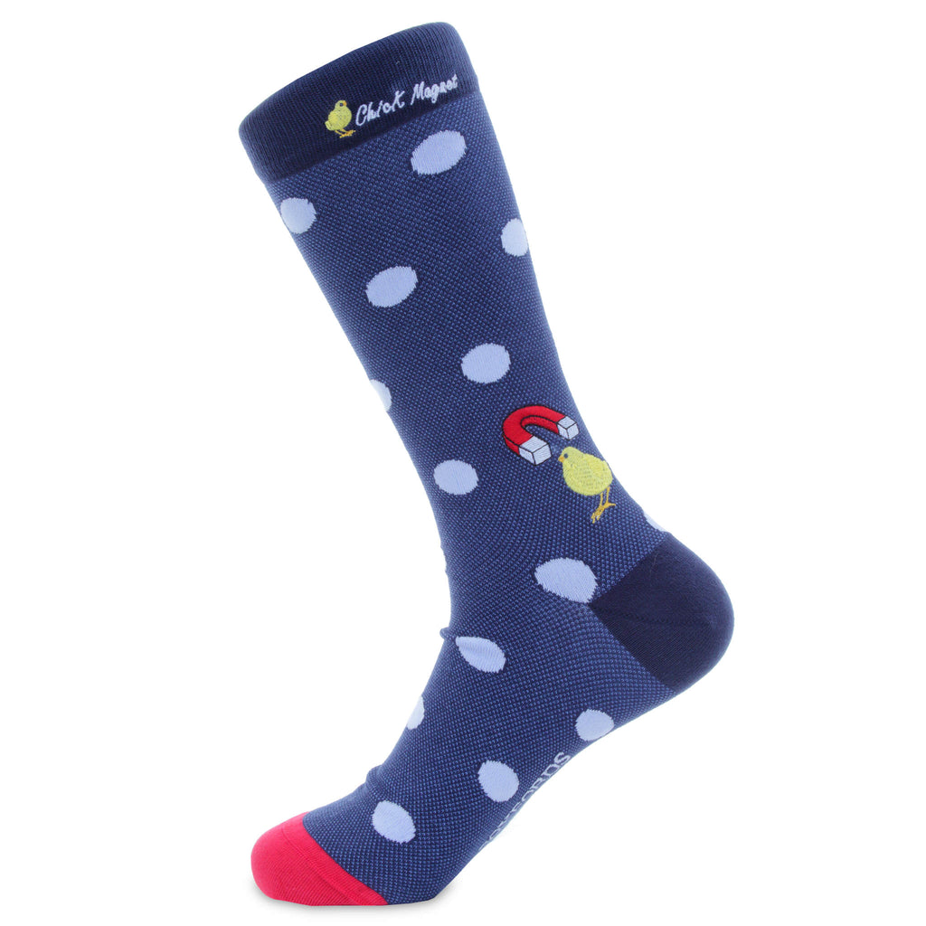 Men's Dark Blue "Chick Magnet" Socks by Soxfords | Soxfords