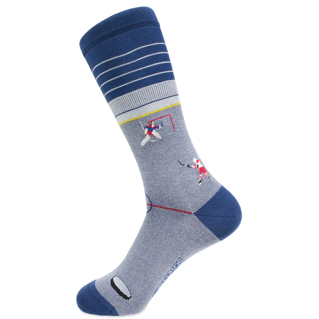 "Slap Shot" Hockey Themed Socks by Soxfords