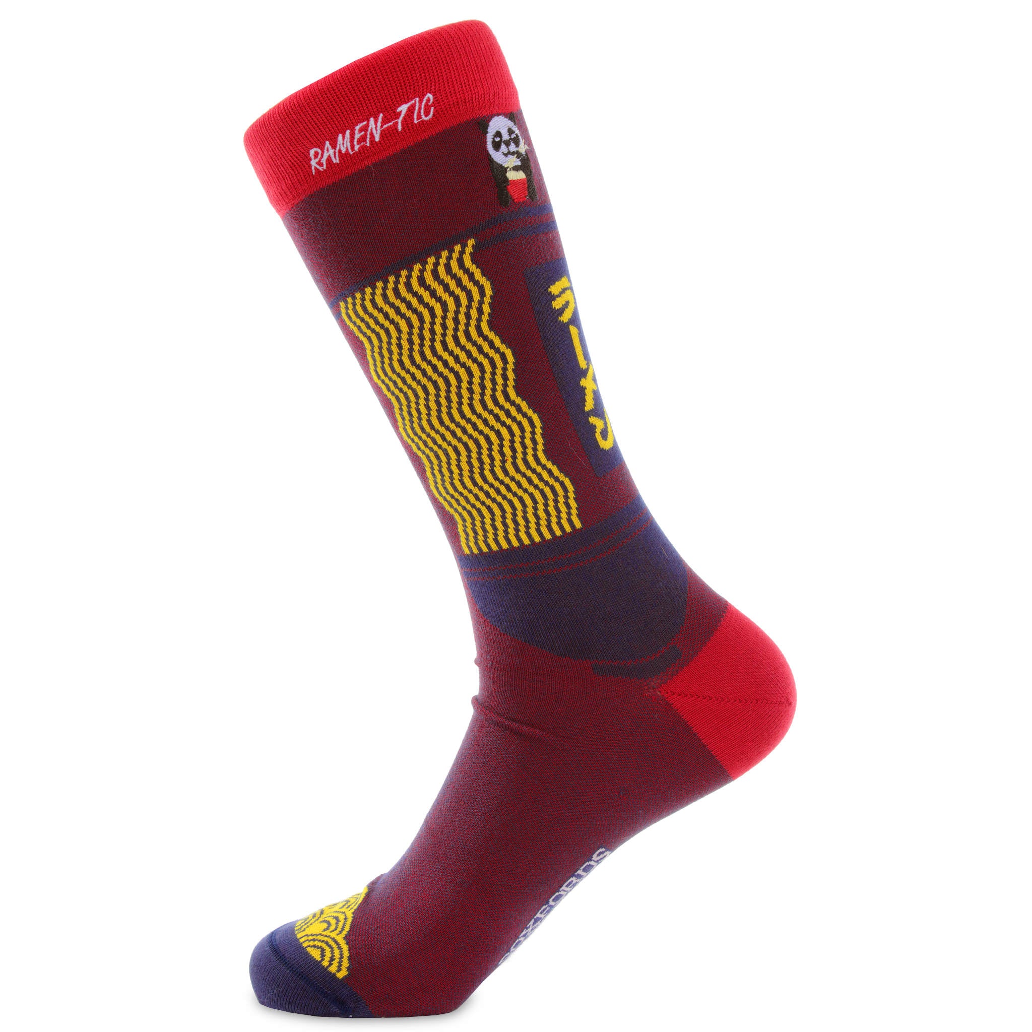 Men's "Ramen-Tic" Ramen Noodle Themed Socks by Soxfords